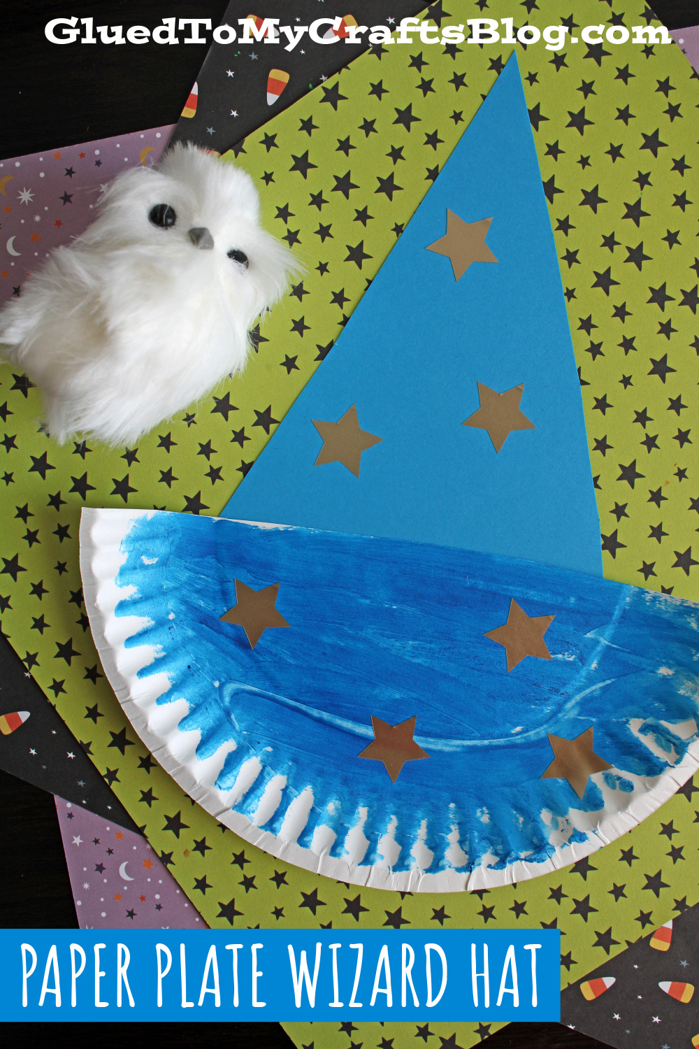 Paper Plate Wizard Hat Craft Idea