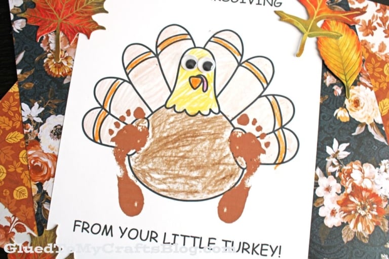 Footprint Turkey Keepsake Printable