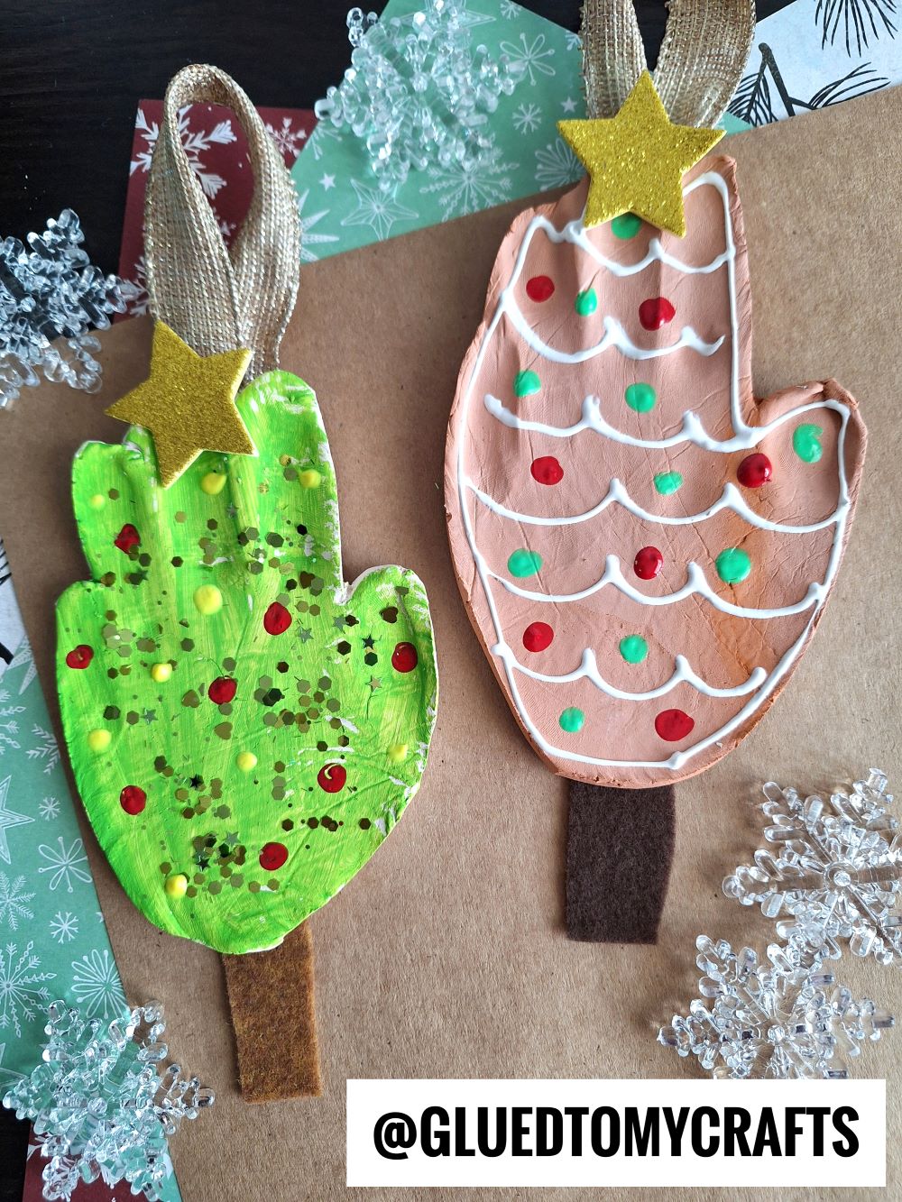 Handprint Clay Ornament Craft Ideas