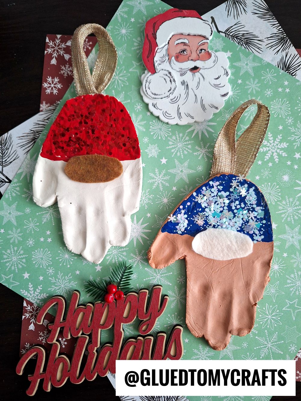 Handprint Clay Ornament Craft Ideas
