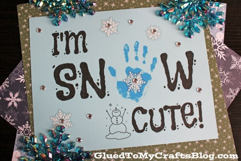 Handprint I'm "Snow" CUTE Keepsake