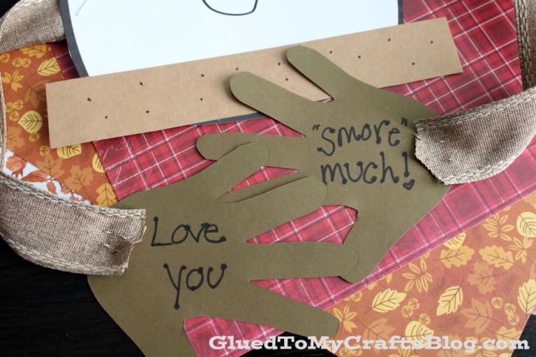 Handprint Smore Hug Craft Idea - Glued To My Crafts