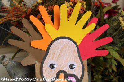 Stuffed Paper Bag Turkey Craft Idea For Kids