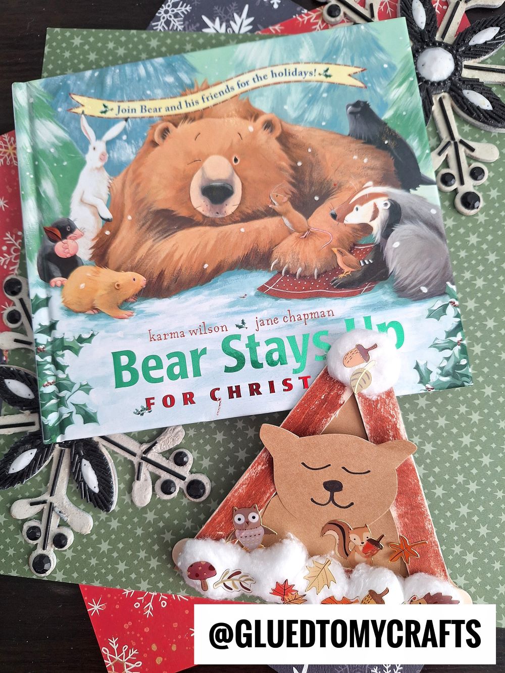Popsicle Stick Hibernating Bear Craft Idea For Winter