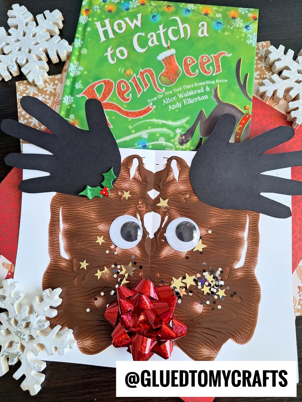 Paint Splat Reindeer Craft Idea For Kids