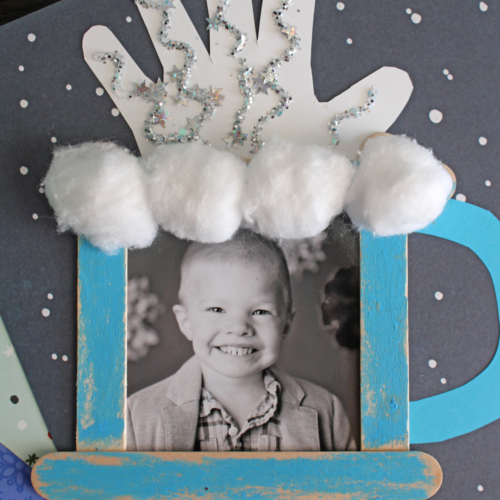 Hot Chocolate Mug Photo Frame w/Handprint Steam