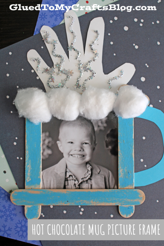 Hot Chocolate Mug Photo Frame w/Handprint Steam