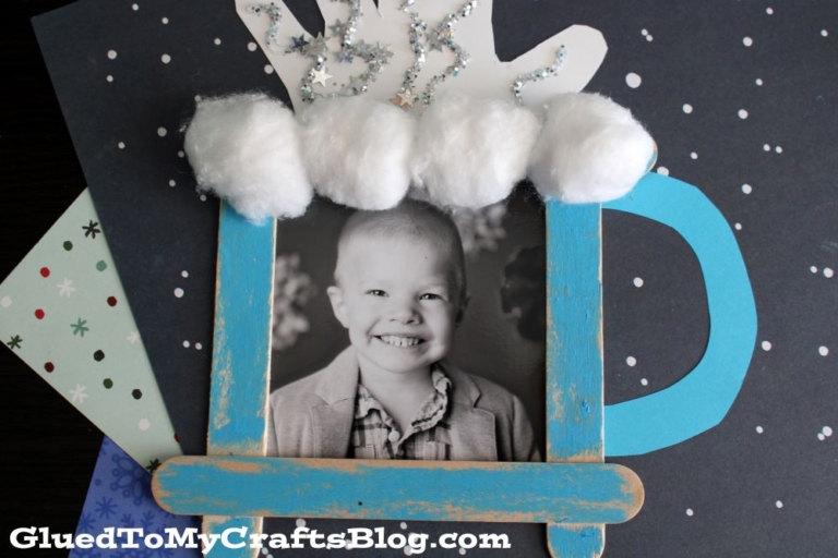 Hot Chocolate Mug Photo Frame w/Handprint Steam
