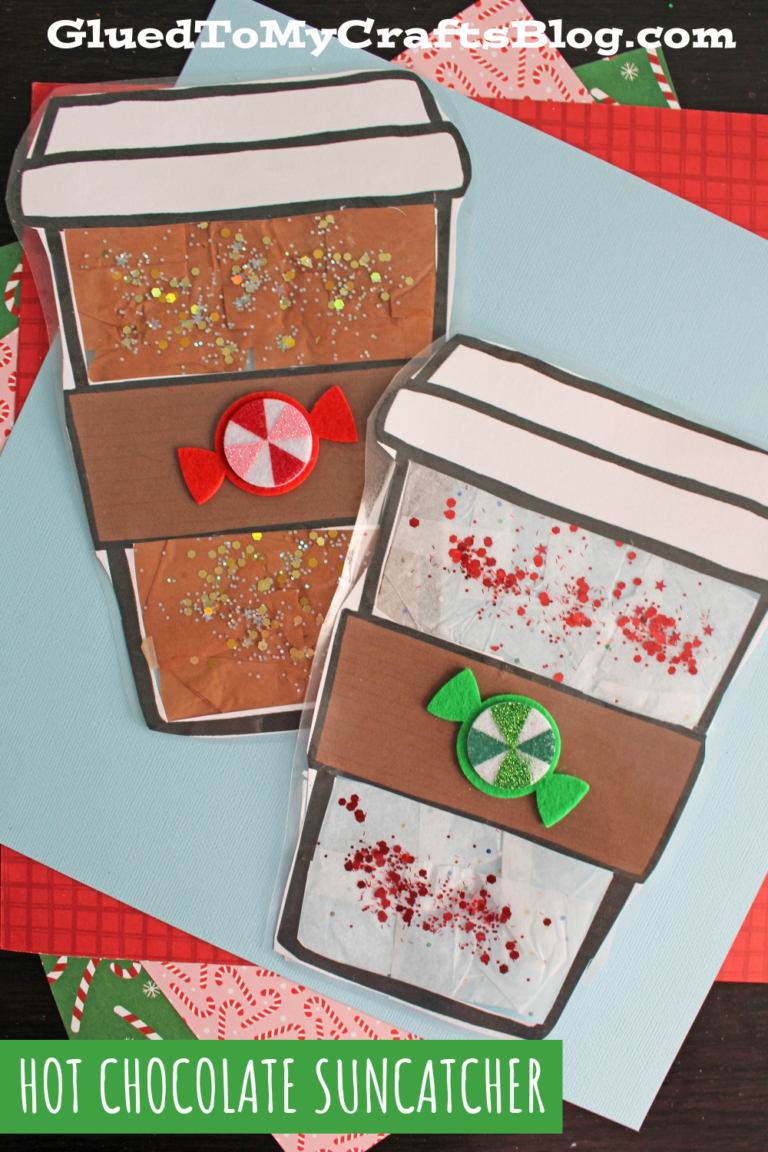 Hot Chocolate Suncatcher Craft Idea