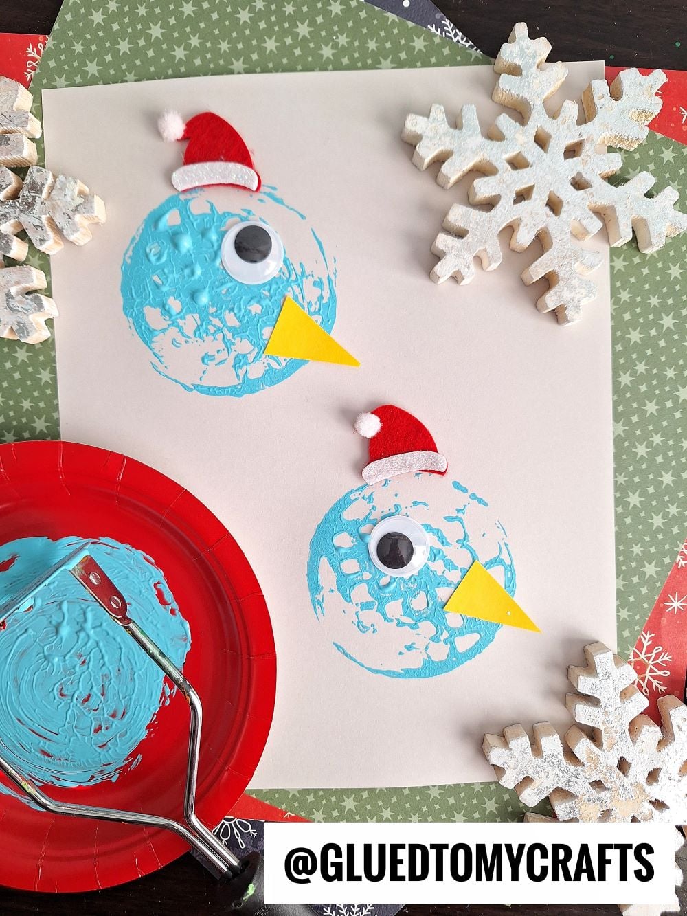 Potato Masher Stamped Pigeon Craft Idea For Story Time