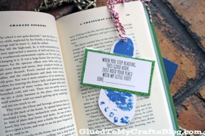 Footprint Keepsake Bookmark w/Poem Printable