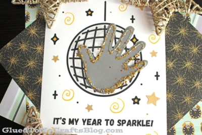 Handprint "My Year To Sparkle" Disco Ball Keepsake