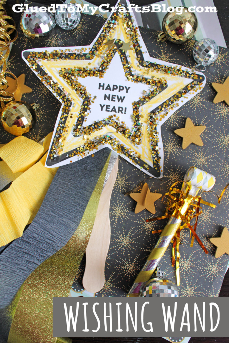 New Year's Eve Wishing Wand Craft Idea