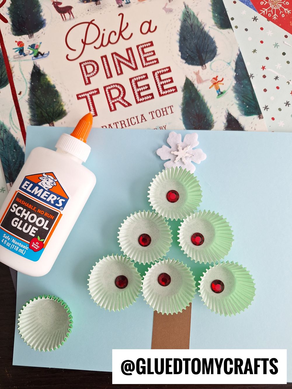 Cupcake Liner Christmas Tree Craft Idea