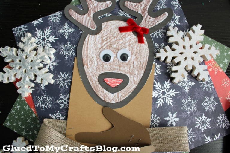 Handprint Reindeer Hug Keepsake Craft Idea