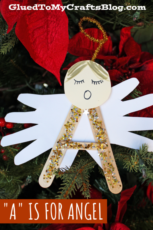"A" is for Angel Ornament Craft Idea For Kids