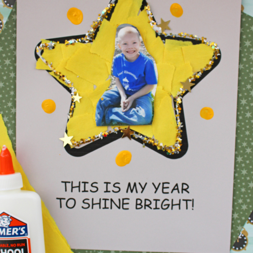 Torn Paper Star Craft Idea For New Year's Eve