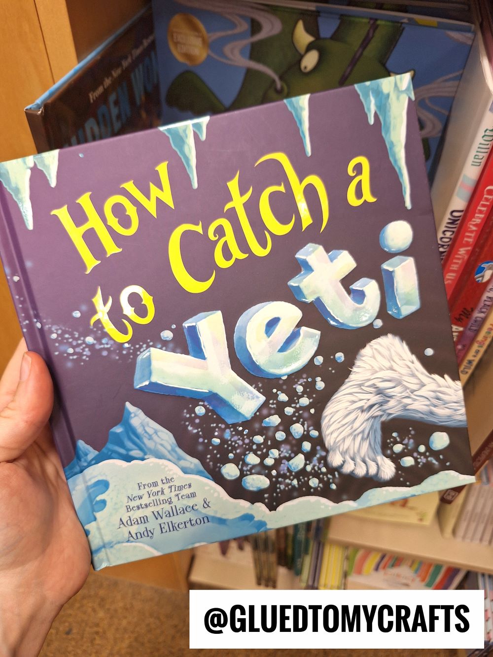 Fork Painted Yeti Craft Idea For Kids