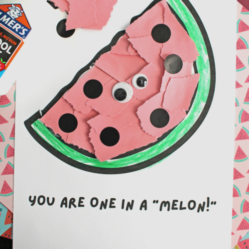 Fun Torn Paper Watermelon Craft for Kids