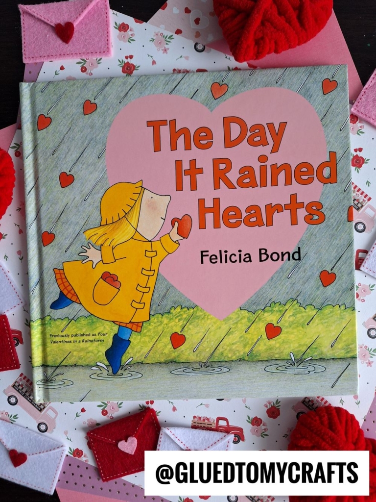 Paper Plate & Cotton Ball "Day It Rained Hearts" Craft Idea