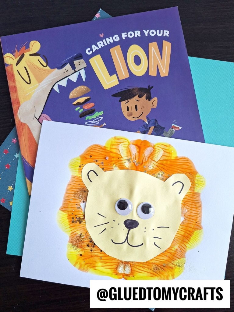 Paint Splat Lion Craft Idea For Kids