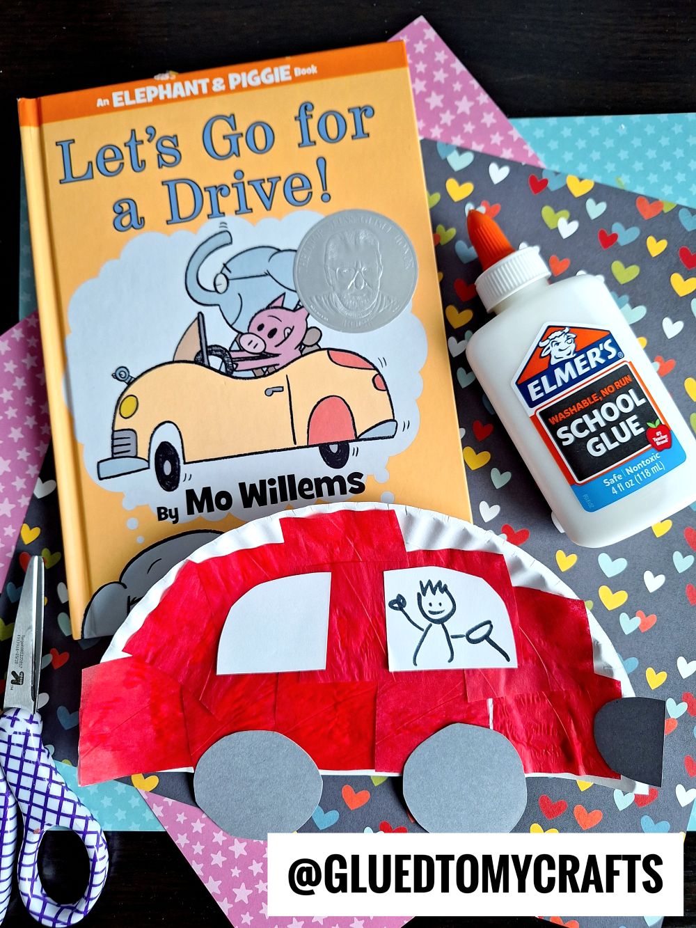 Paper Plate Cars Craft Idea