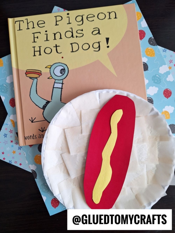 Paper Plate Hot Dog Craft Idea For Kids