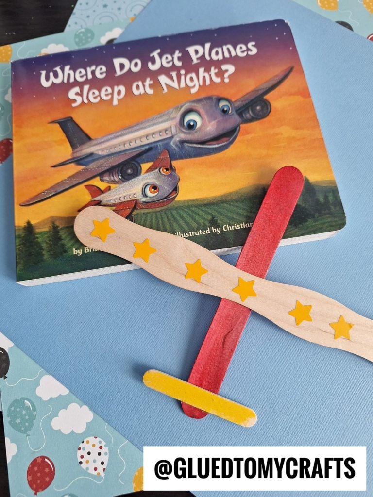 Popsicle Stick Airplane Craft Idea