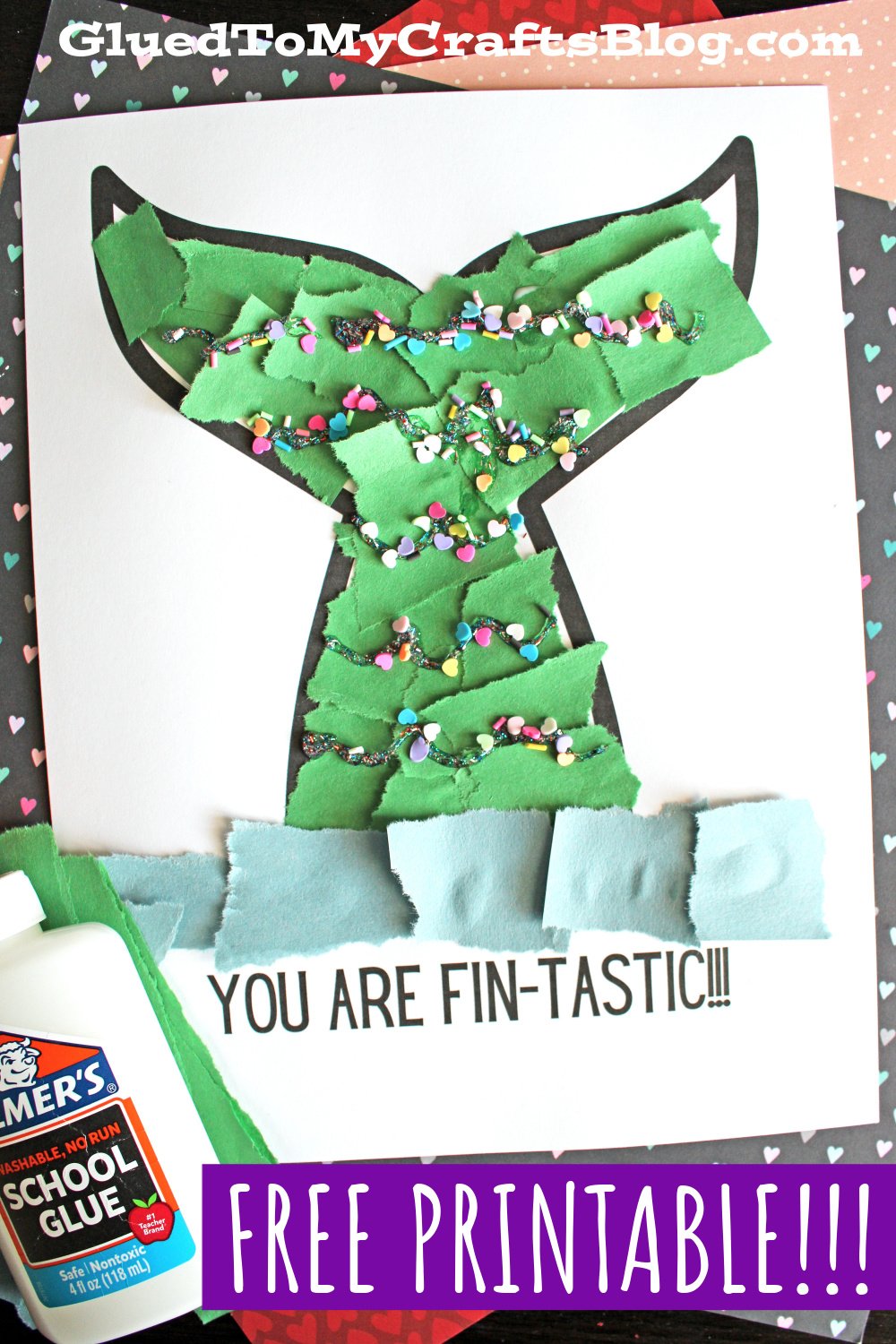 Torn Paper Mermaid Tail Craft – A Fin-Tastic Idea for Kids