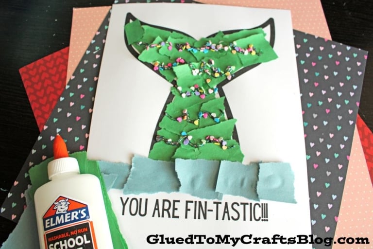 Torn Paper Mermaid Tail Craft – A Fin-Tastic Idea for Kids