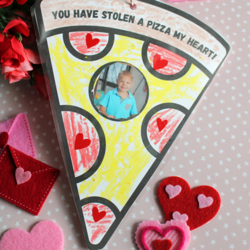 Pizza Photo Ornament Craft Idea For Kids