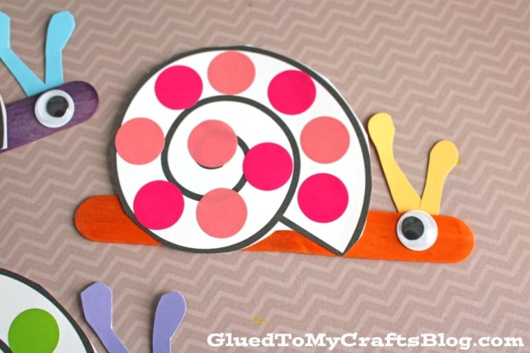 Polka Dot Snail Craft Idea for Spring
