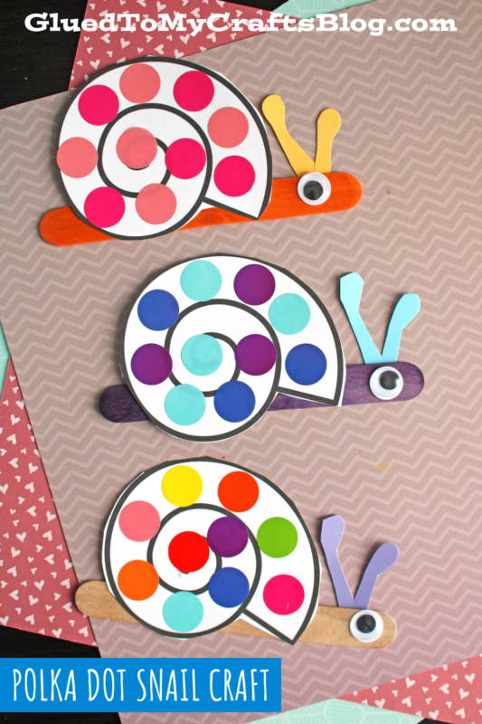 Polka Dot Snail Craft Idea for Spring