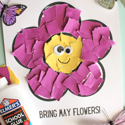 Torn Paper Flower Craft Idea for Kids – Celebrate Spring