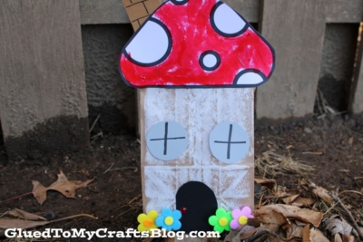 Paper Bag Mushroom House Craft for Kids