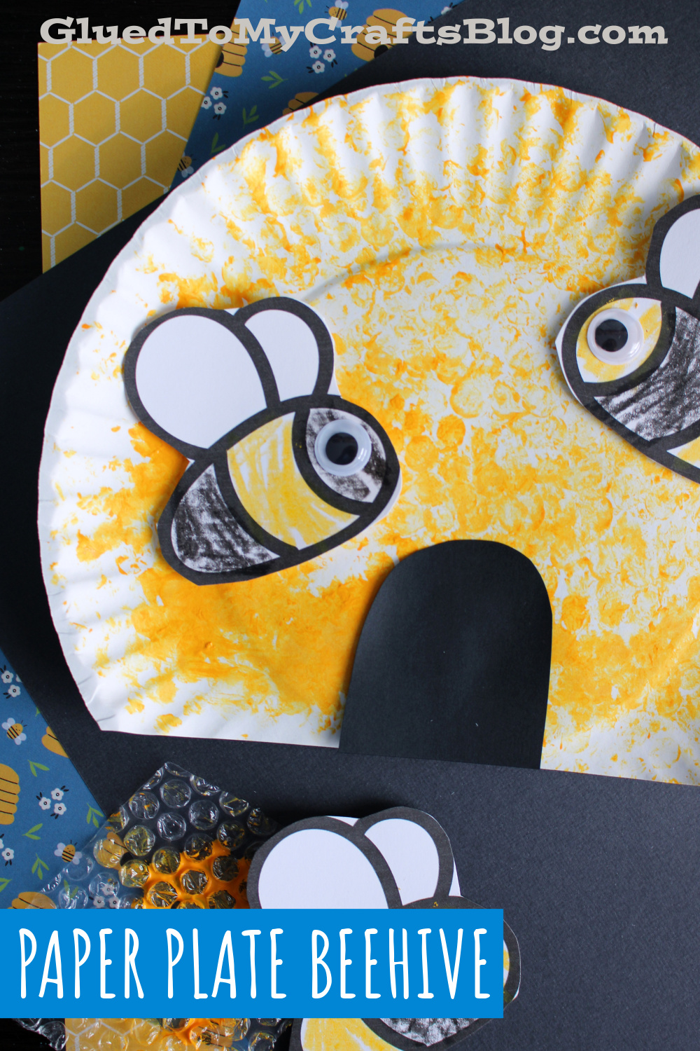 Paper Plate Beehive Craft For Spring