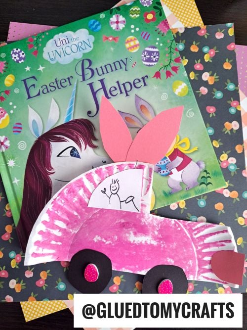 Paper Plate Easter Bunny Car Craft Idea For Kids