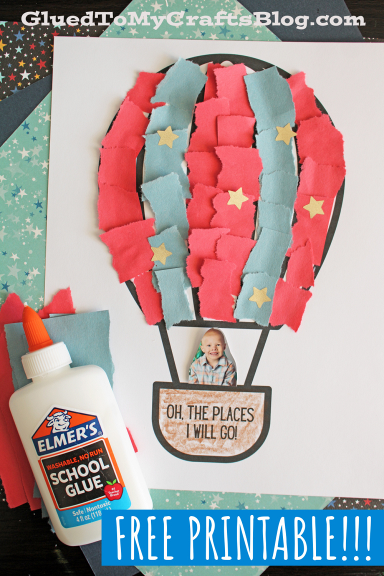 Torn Paper Hot Air Balloon Craft for Kids – Dream Big!