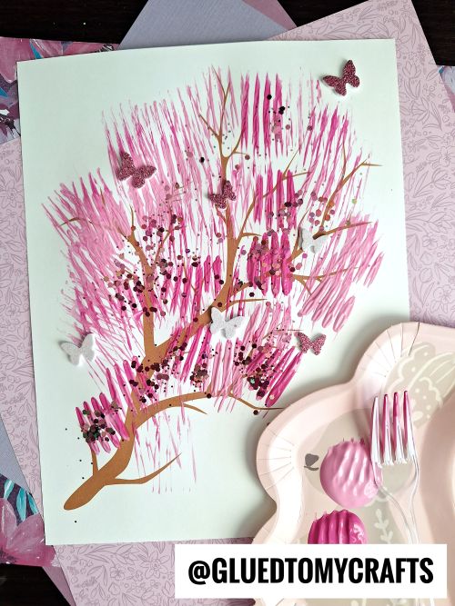 Cherry Blossom Tree Kids Craft Ideas