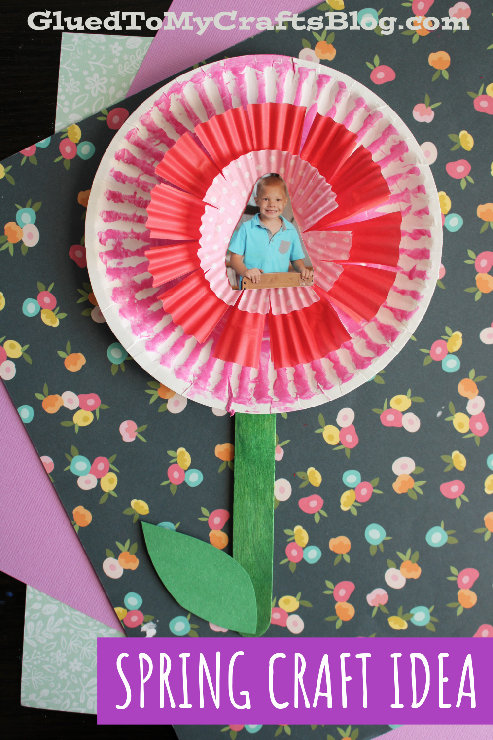 Paper Plate & Cupcake Liner Flower Craft
