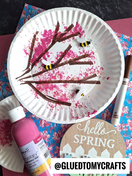 Cherry Blossom Tree Kids Craft Ideas