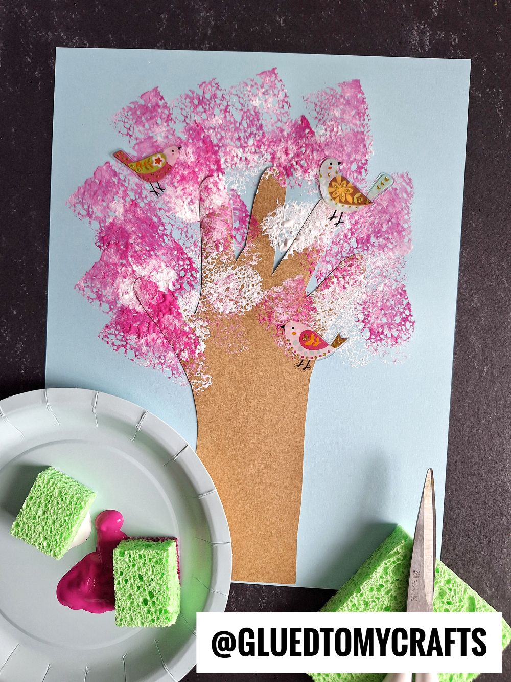 Cherry Blossom Tree Kids Craft Ideas