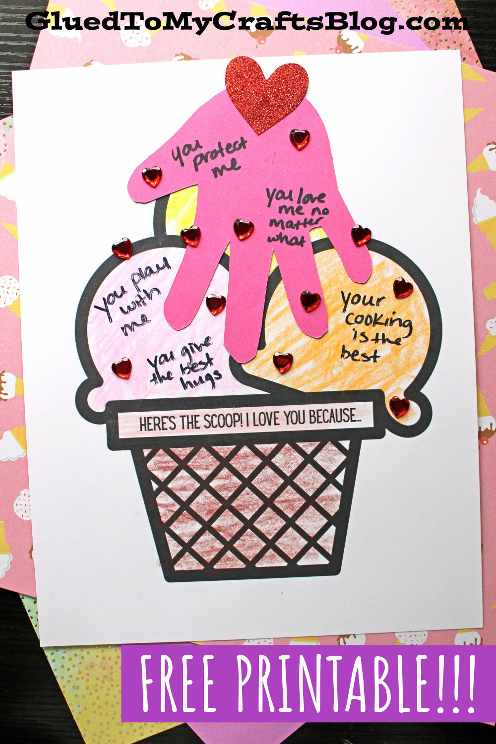 Here's The Scoop! I Love You Because Ice Cream Keepsake