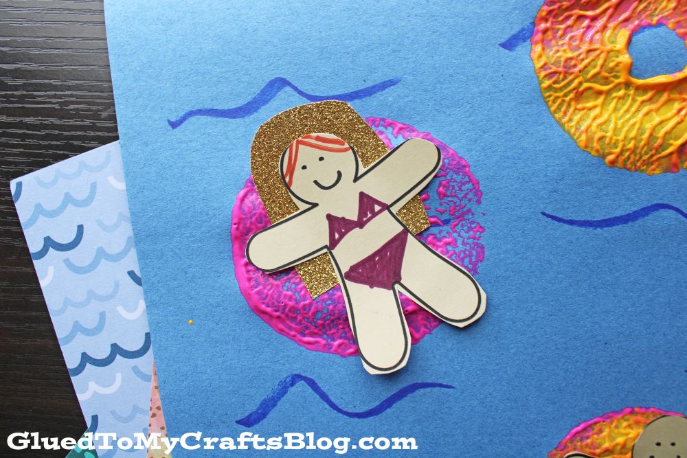 Pool Noodle Stamped Inflatable Raft Craft