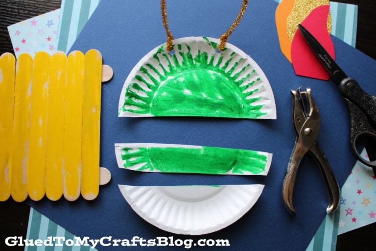 Popsicle Stick Camping Lantern Craft Idea