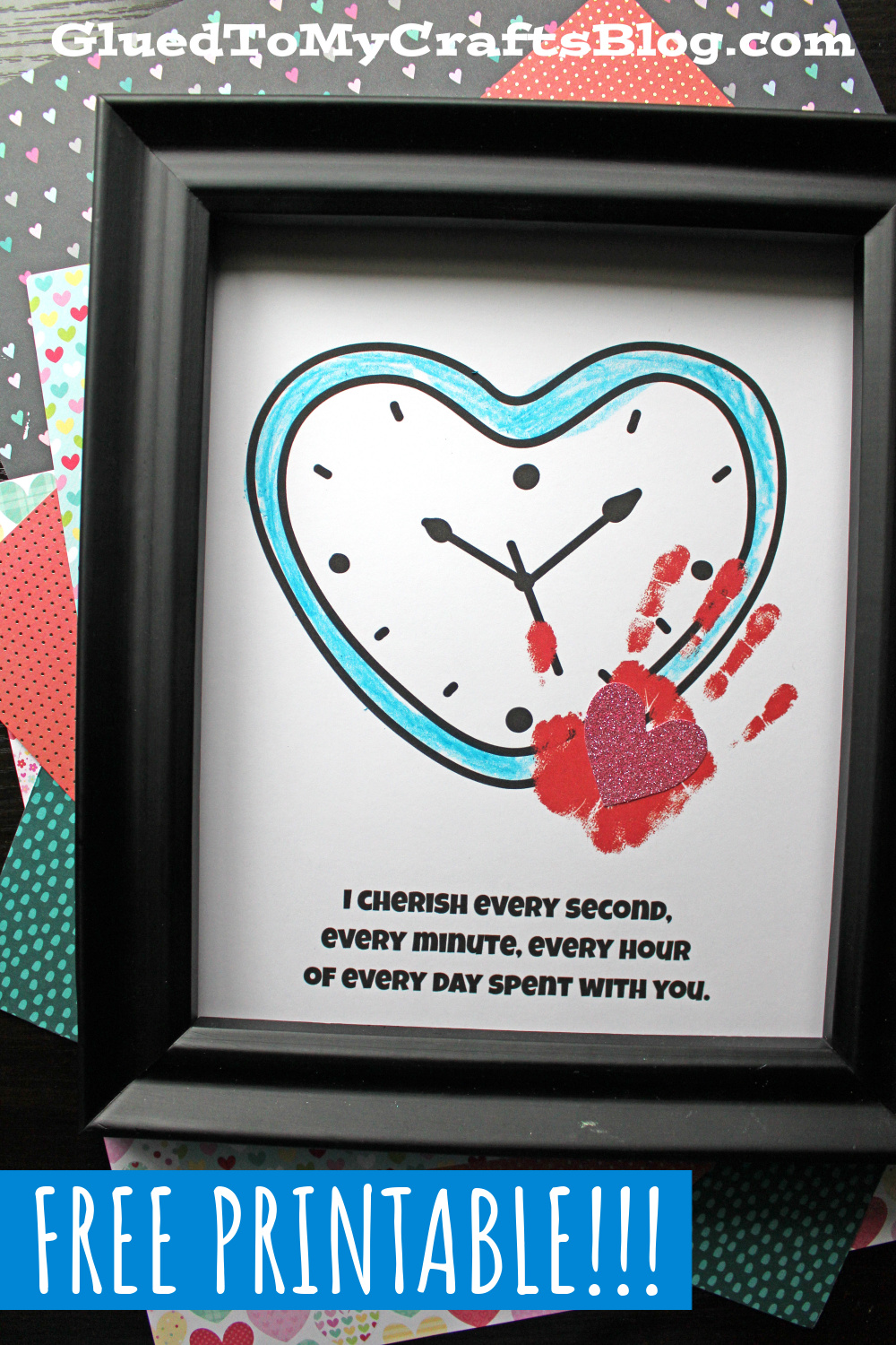 Handprint Clock Keepsake - Every Day Spent With You