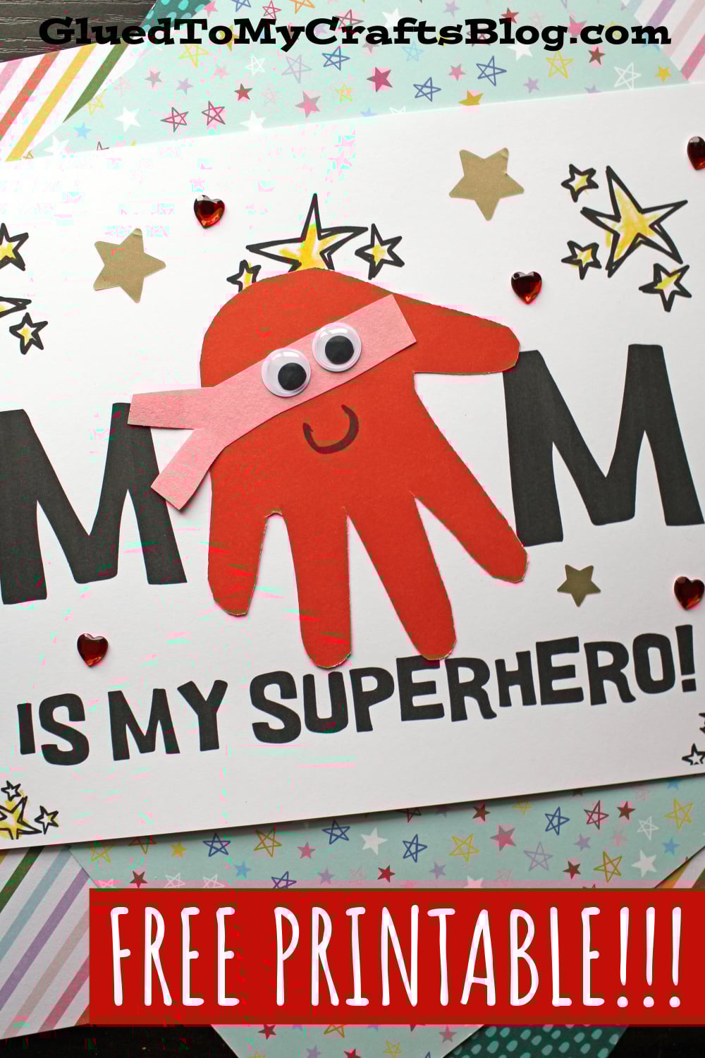 Handprint "My Mom Is My Superhero" Keepsake