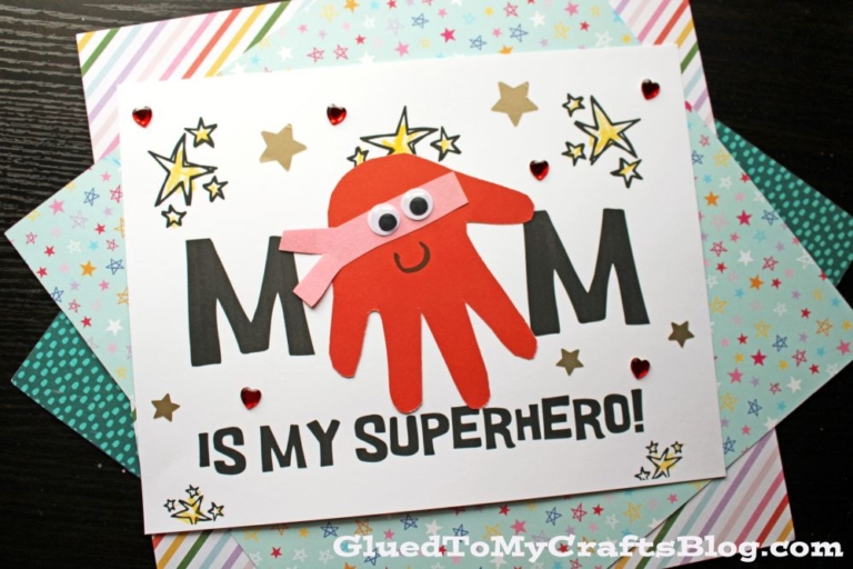 Handprint "My Mom Is My Superhero" Keepsake