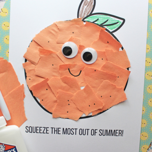Torn Paper Orange - Squeeze The Most Out of Summer