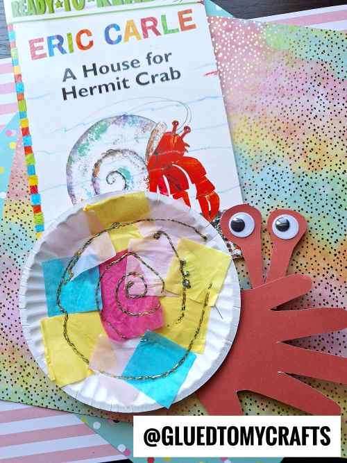 Paper Plate Hermit Crab Craft